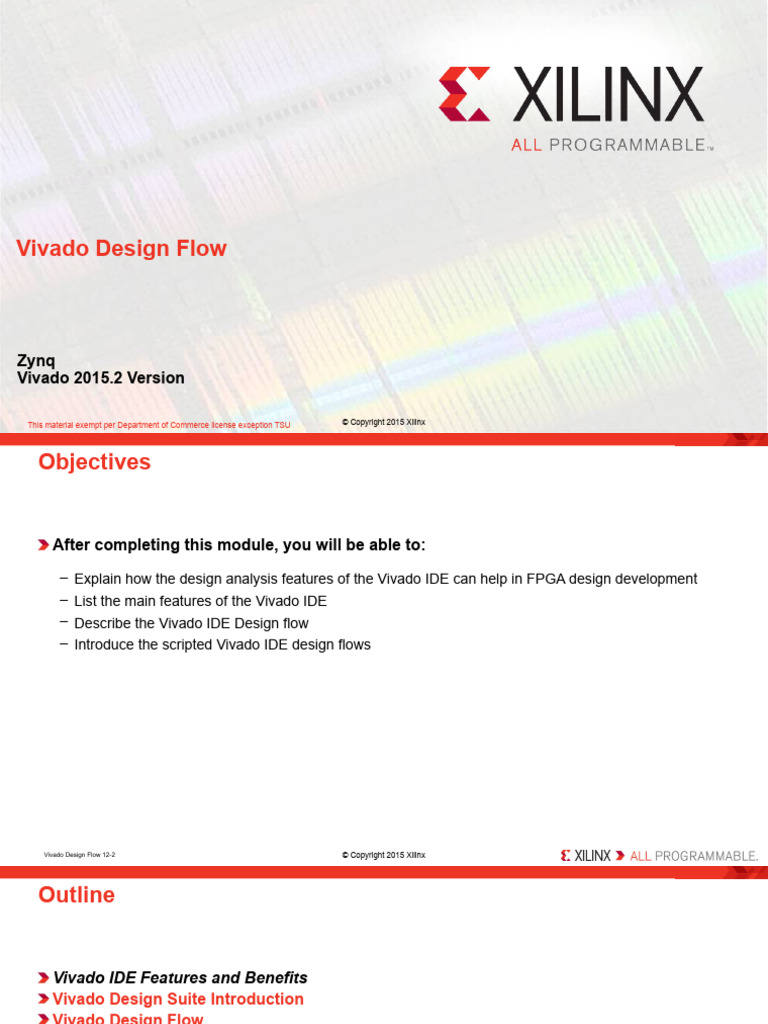 12 Vivado Design Flow Pdf Hardware Description Language Computer Programming 