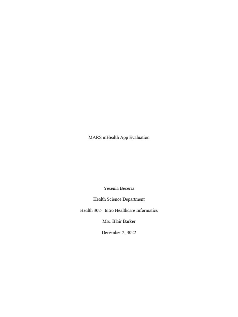 Mars App Evaluation | PDF | Mobile App | Communication