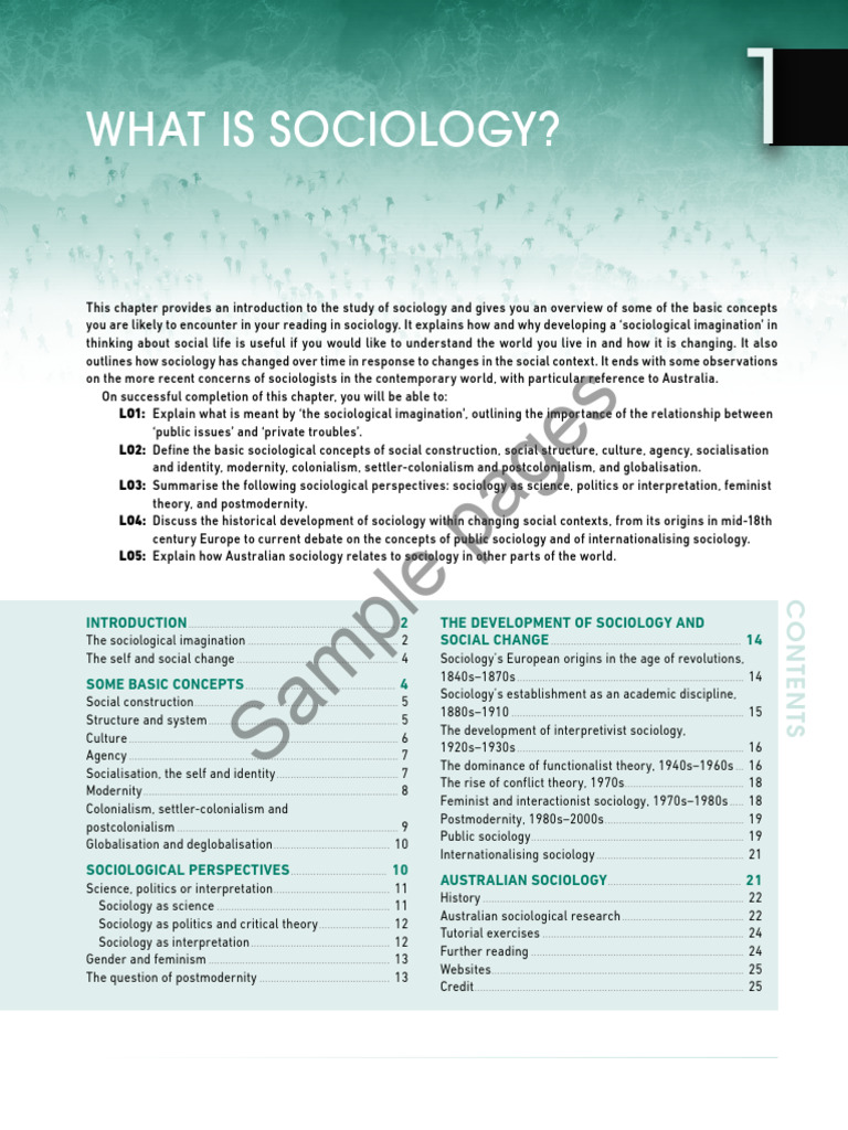 Introduction to Sociology Concepts | PDF | Sociology | Social Structure