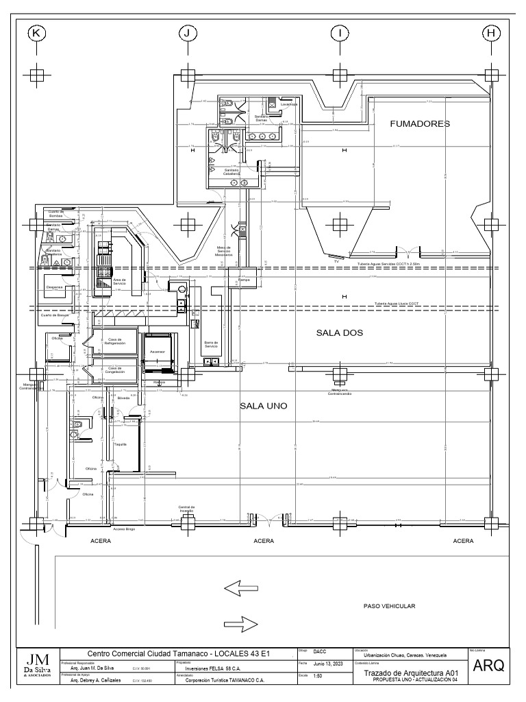 CCCT - L43 - V1 - Planta Arquitectura ACT4 Acotado | PDF
