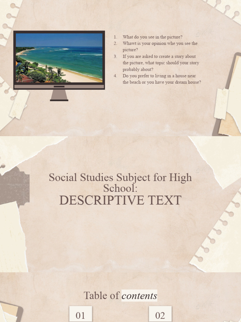 Descriptive Text PPT Mardatila | PDF | Planets | Solar System