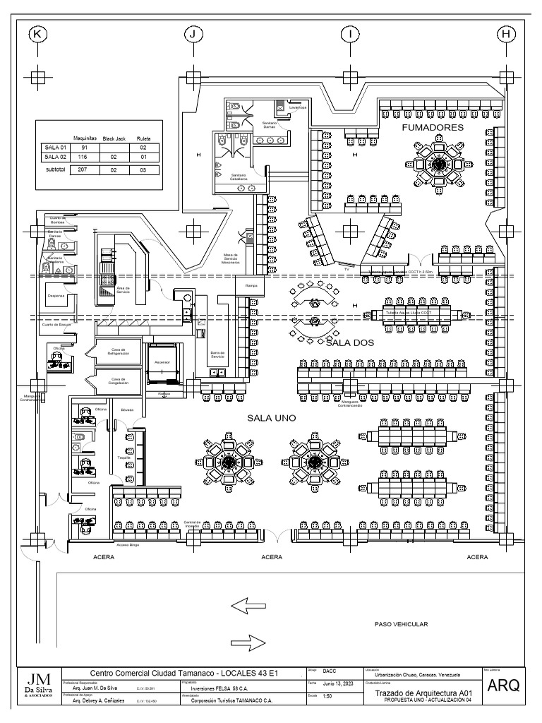 CCCT - L43 - V1 - Planta Arquitectura ACT4 Mobiliario | PDF