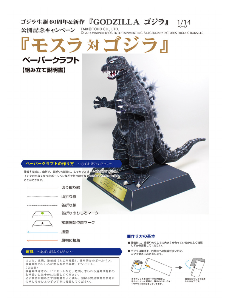 Godzilla Instructions | PDF