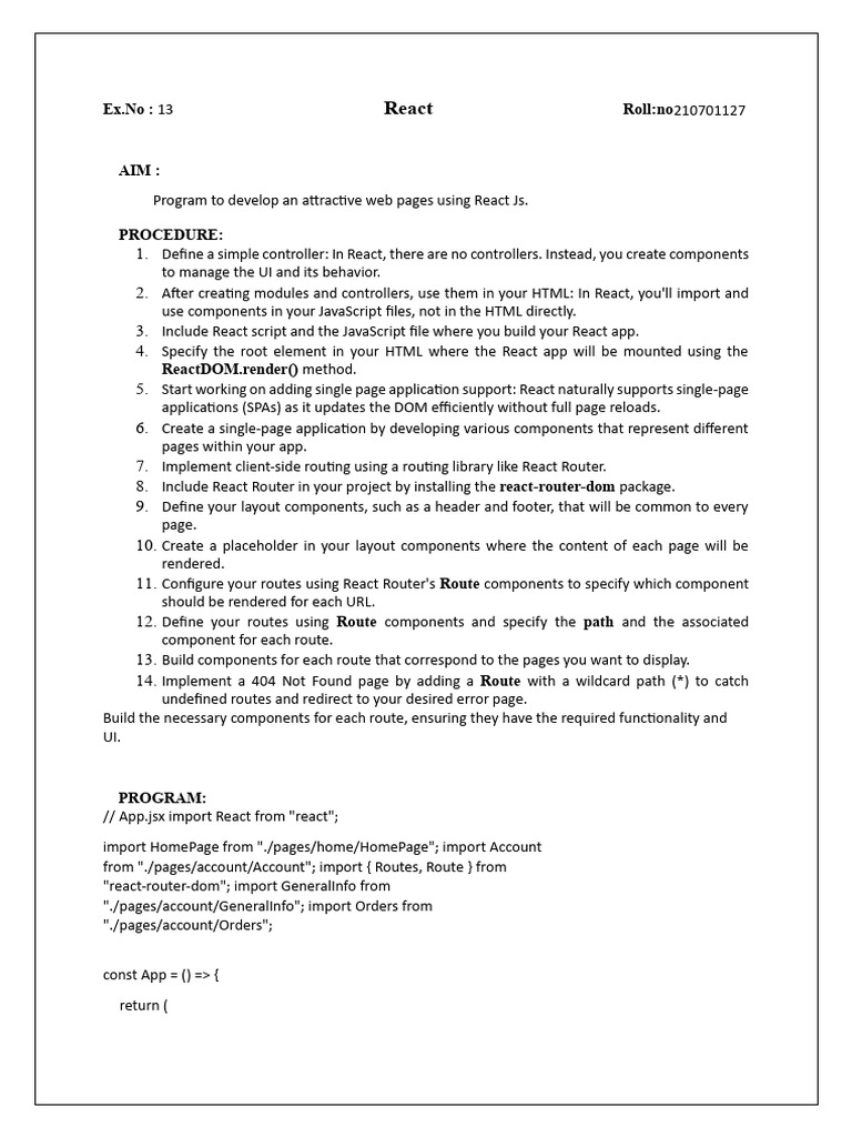 IP Record Till EXP 13 127 | PDF | Computer Engineering | Software Engineering