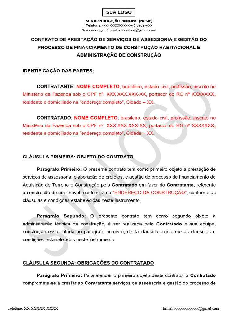 Modelo Contrato Grade R3 | Download grátis PDF | Business | Direito Privado