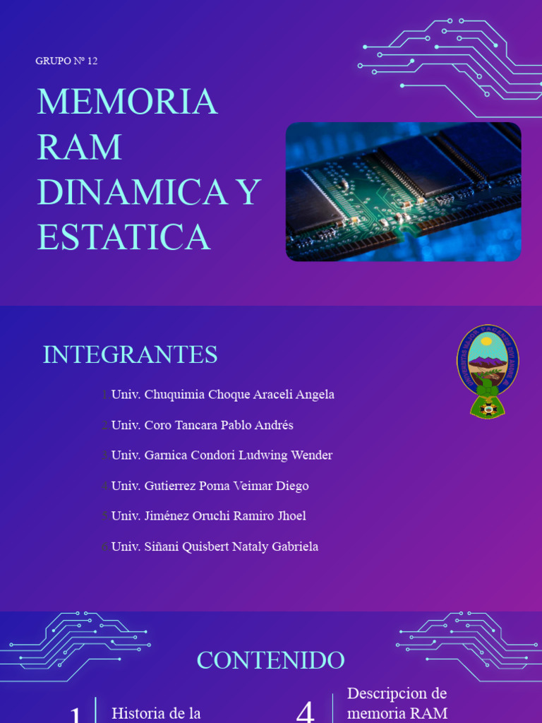 G12 Memoria RAM | PDF | Memoria de acceso aleatorio | Memoria dinámica ...