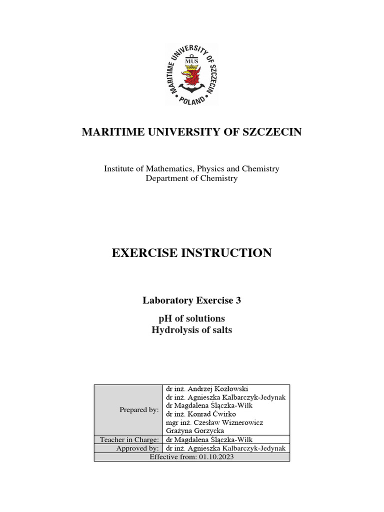 6030 Lab Ex 3 Druk | PDF | Ph | Acid