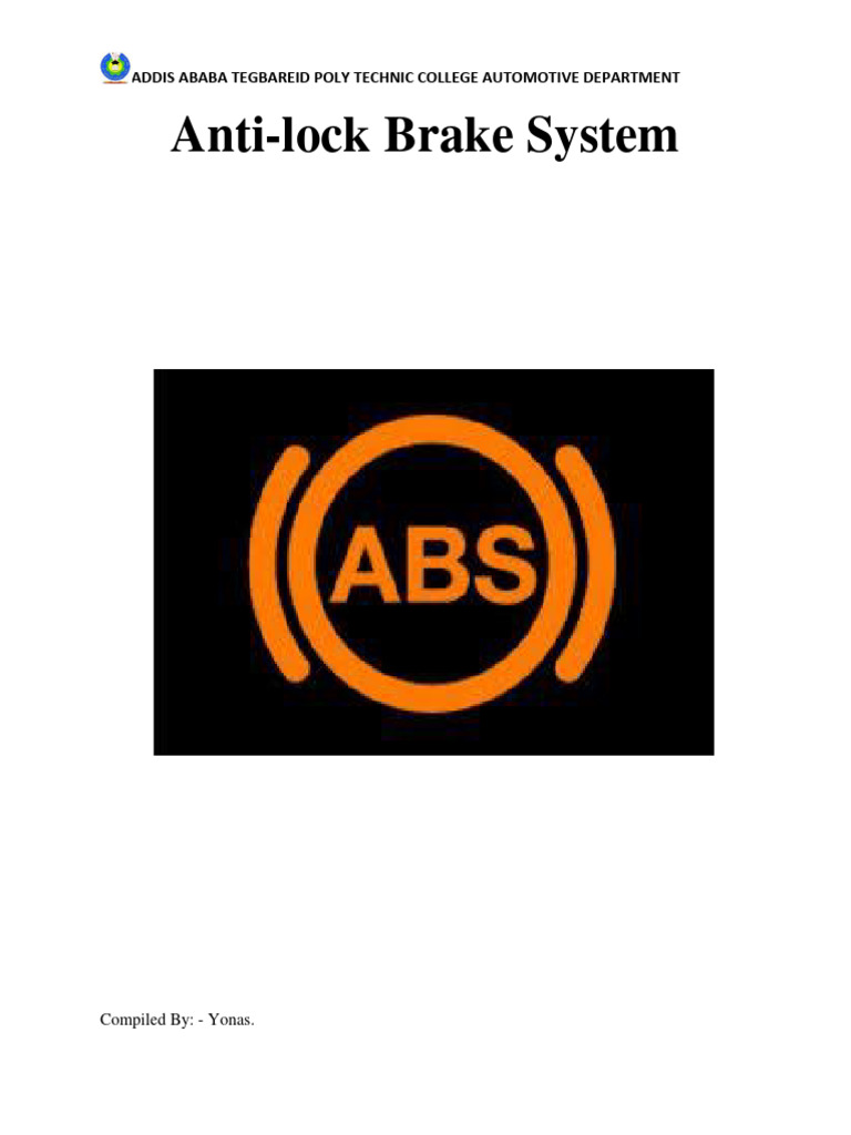 ABS Anti Lock Brake System | PDF | Anti Lock Braking System | Valve