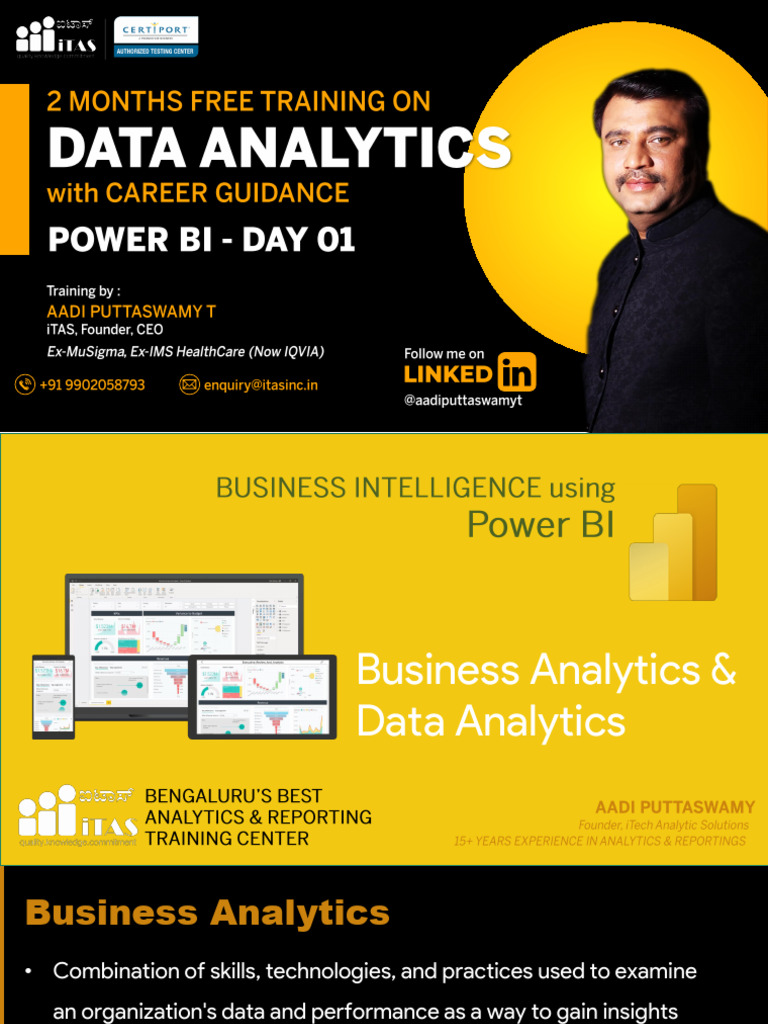 Day 01 - Introduction To Analytics | PDF | Business Intelligence | Analytics