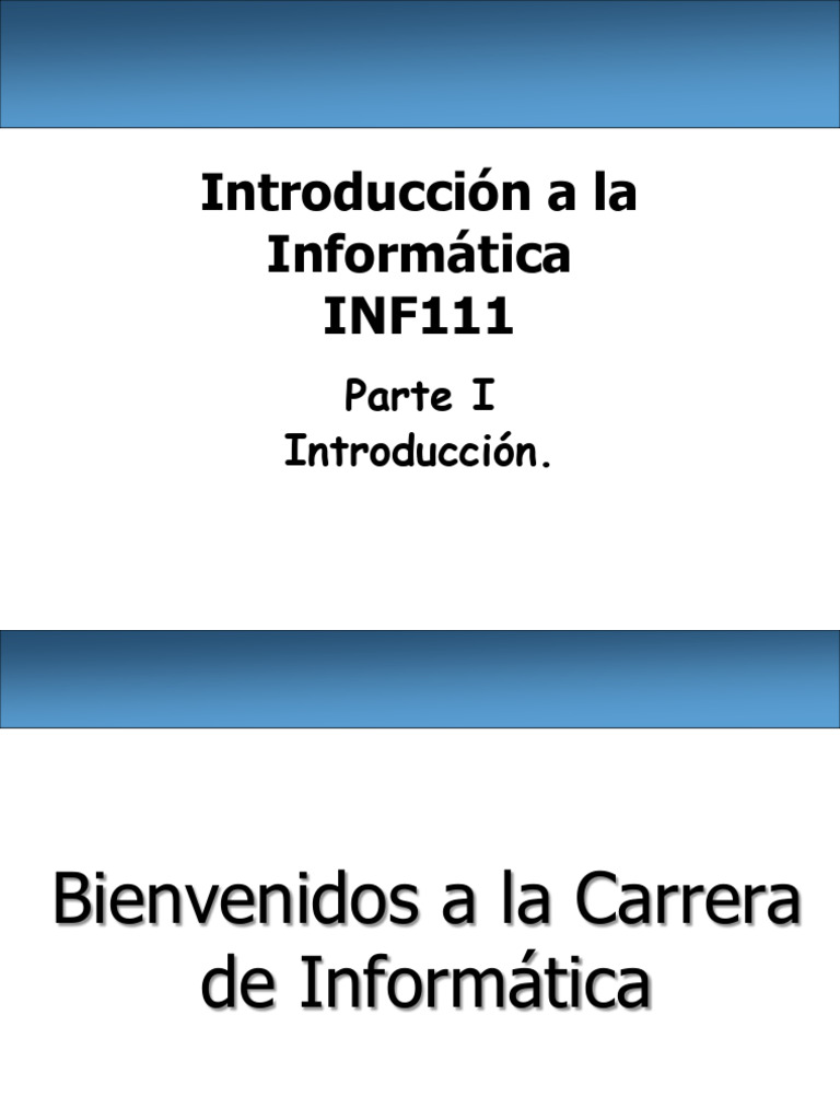 01-Introducción | PDF | Programación de computadoras | Ciencias de la Computación
