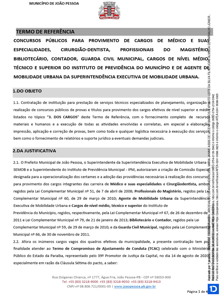 Termo de Referência | PDF