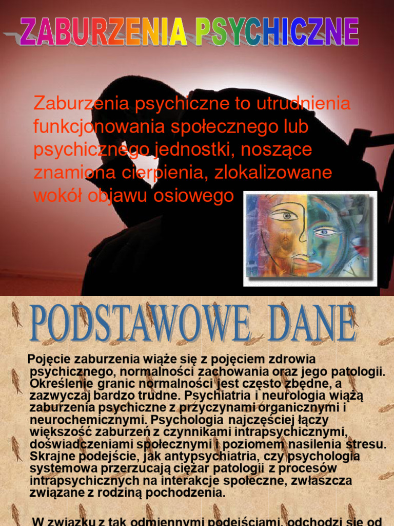 Zaburzenia Psychiczne | PDF