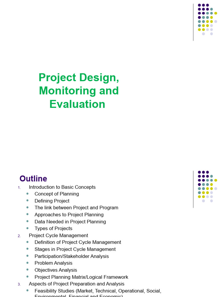 Project Design and Analysis | PDF | Evaluation | Project Management