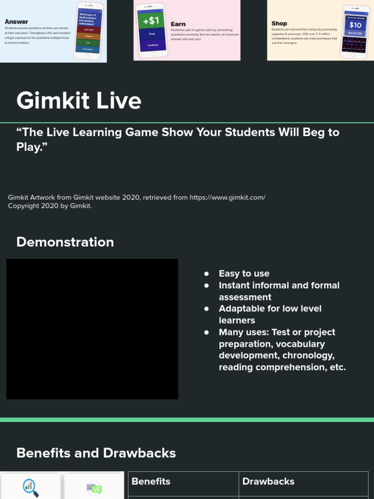 Gimkit Live Experimental Technology | PDF | Learning | Reading ...
