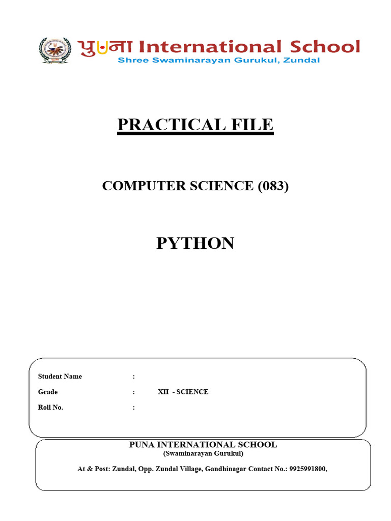 Practical File: Computer Science | Download Free PDF | Queue (Abstract Data Type) | Computer ...