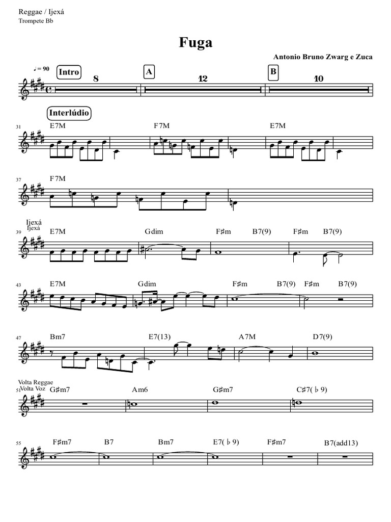 Fuga Arrumada - Trompete | PDF