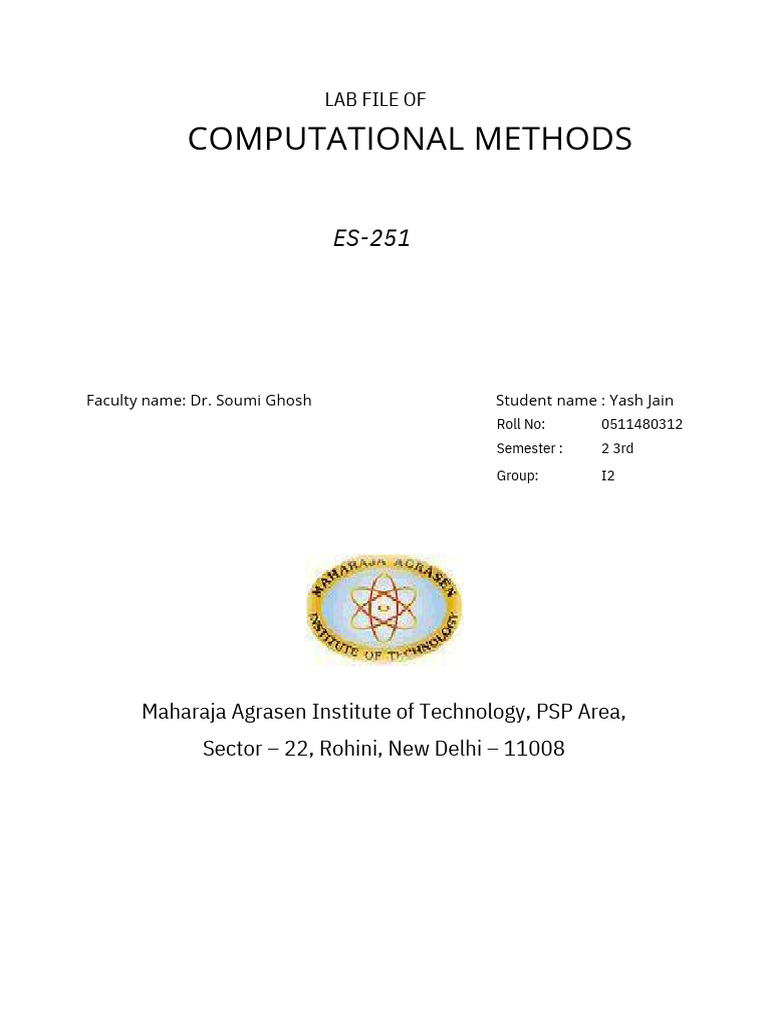 0 - CM Practical File - PDF - 20231122 - 130527 - 0000 3 | PDF | Interpolation | Computer ...