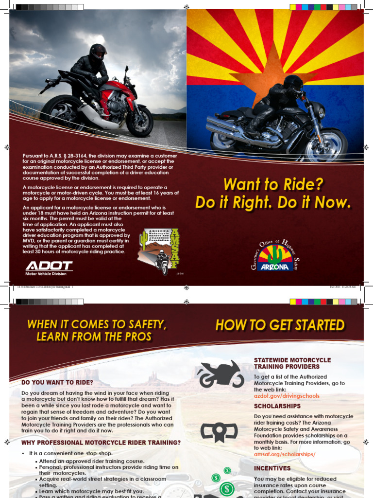 Gohs Motorcycle Training Brochure | PDF | Motorcycle | Transport