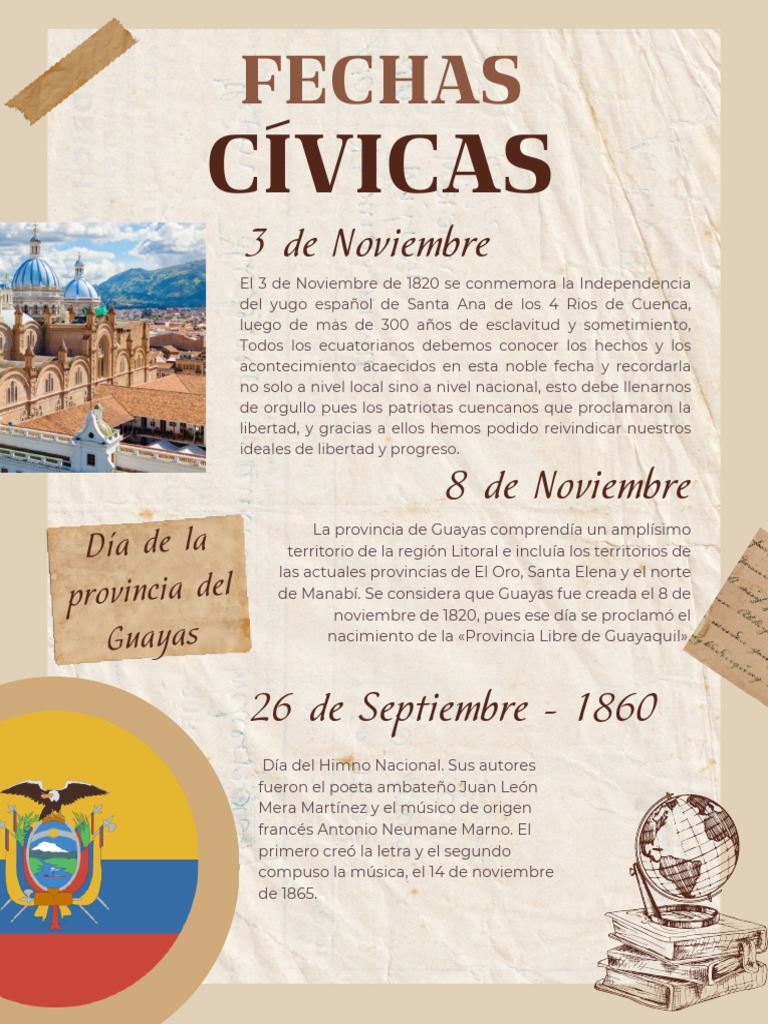 Fechas Cívicas Noviembre - Ecuador | PDF | Viajes y turismo