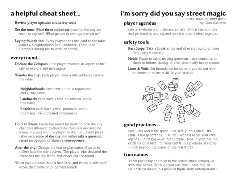 Street Magic Cheat Sheet | Download Free PDF | Human Communication
