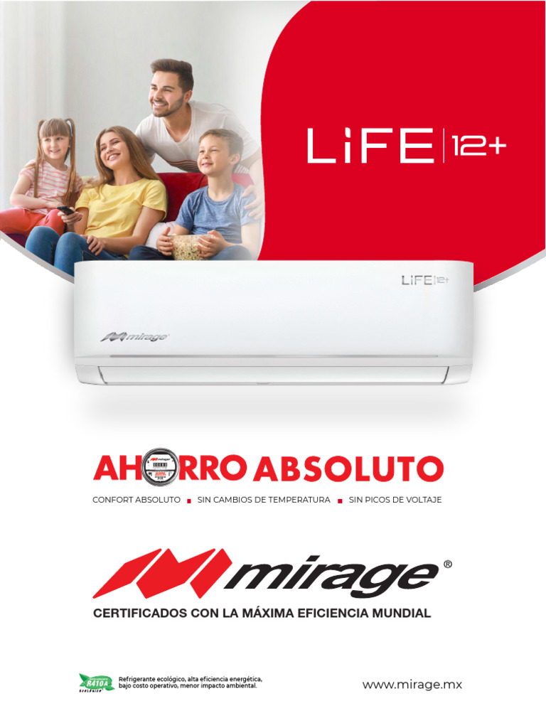 Especificaciones del Mirage Life 12 | PDF
