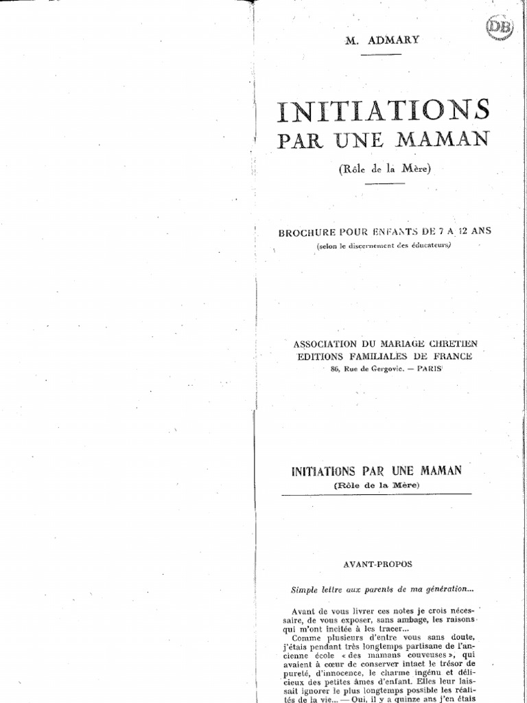 Adamary - Initiations Par Une Maman | PDF