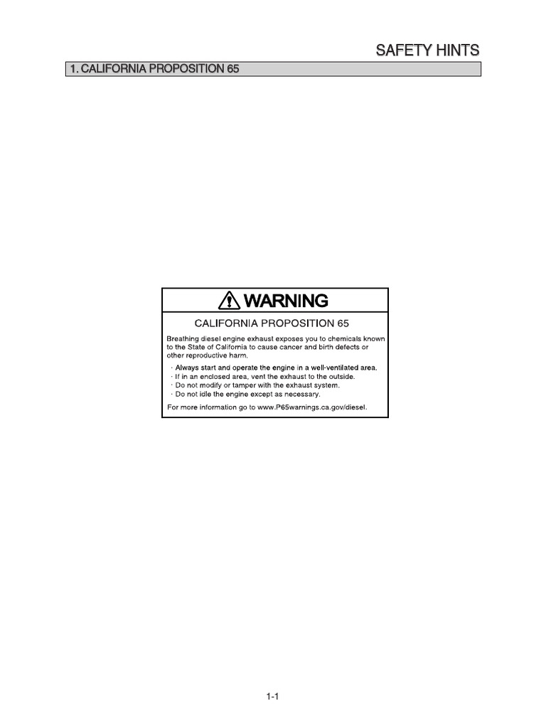 1-1. Safety Hints | PDF | Personal Protective Equipment | Fires