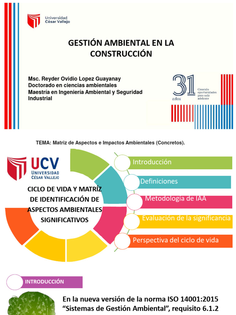 Sesion 04 Ciclo de Vida y Matriz IAAS | PDF | Evaluación del ciclo de vida | Entorno natural