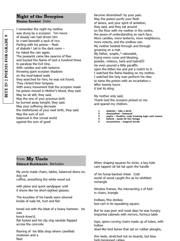 Bite in 2 Poems | PDF