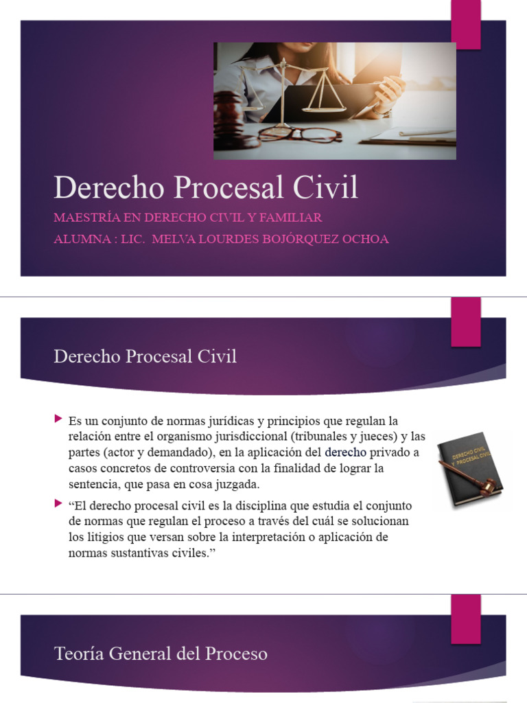 Derecho Procesal Civil | PDF | Ley procesal | Jurisdicción