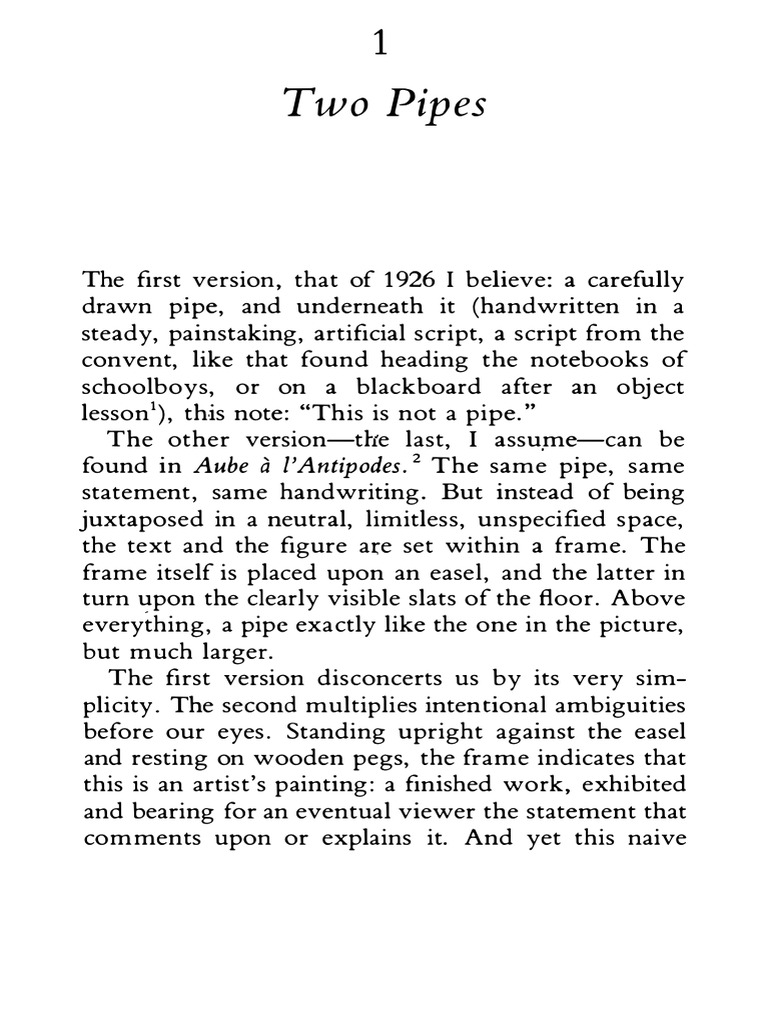 Foucault Michel This Is Not A Pipe pp15 31 | PDF | Art
