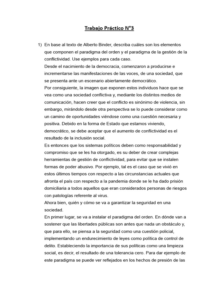 Trabajo Práctico N°3 | PDF | Democracia | Ideologías políticas