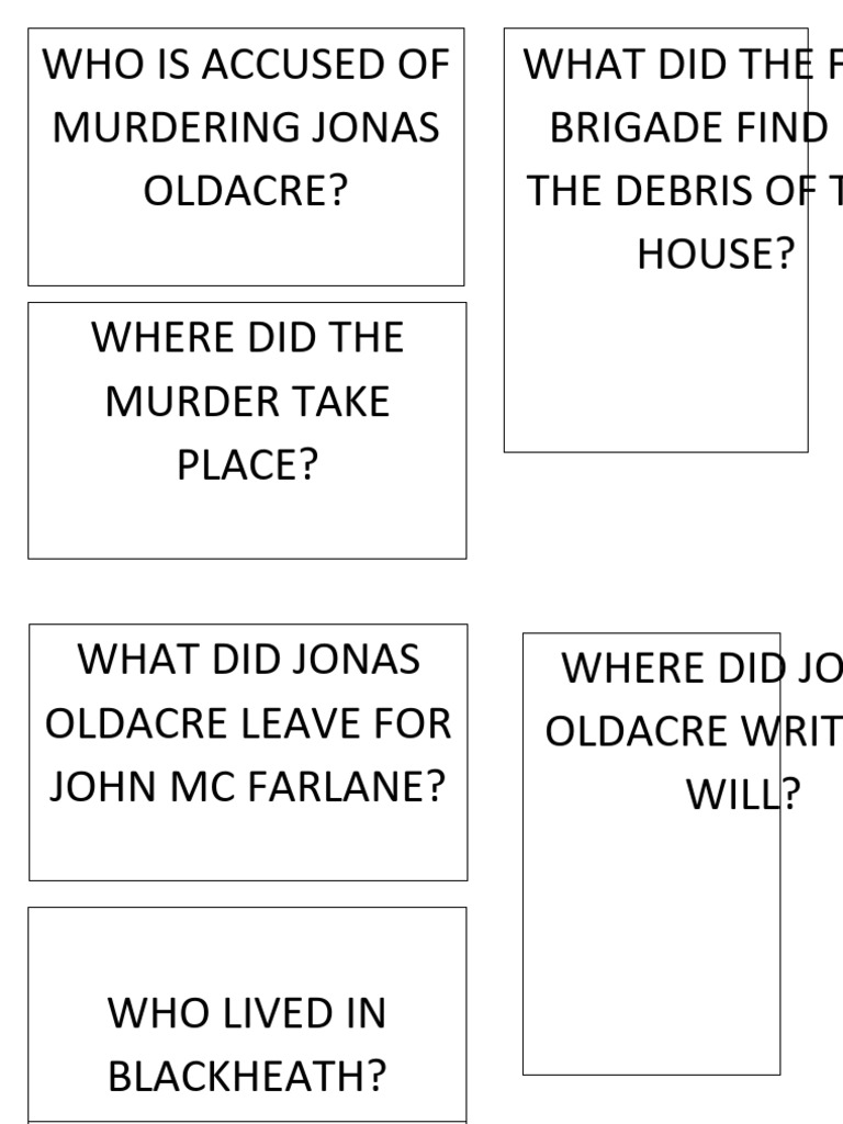 Revision Chapters 1-4 The Norwood Mystery | PDF