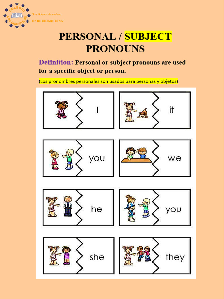 Subject Pronoun | PDF