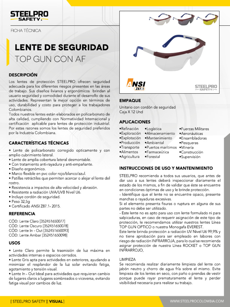 Lentes Top Gun Con Af | PDF