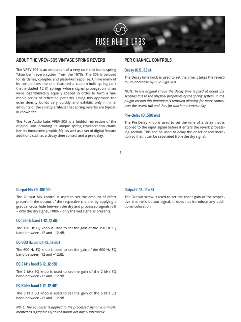 Vrev 305 | PDF | Equalization (Audio) | Information And Communications ...