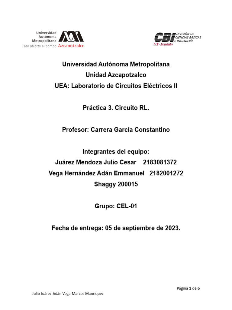 Practica 3 Circuitos 2 Pdf Red Eléctrica Inductor