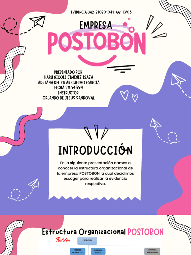 Evidencia de Postobon Organigrama | PDF