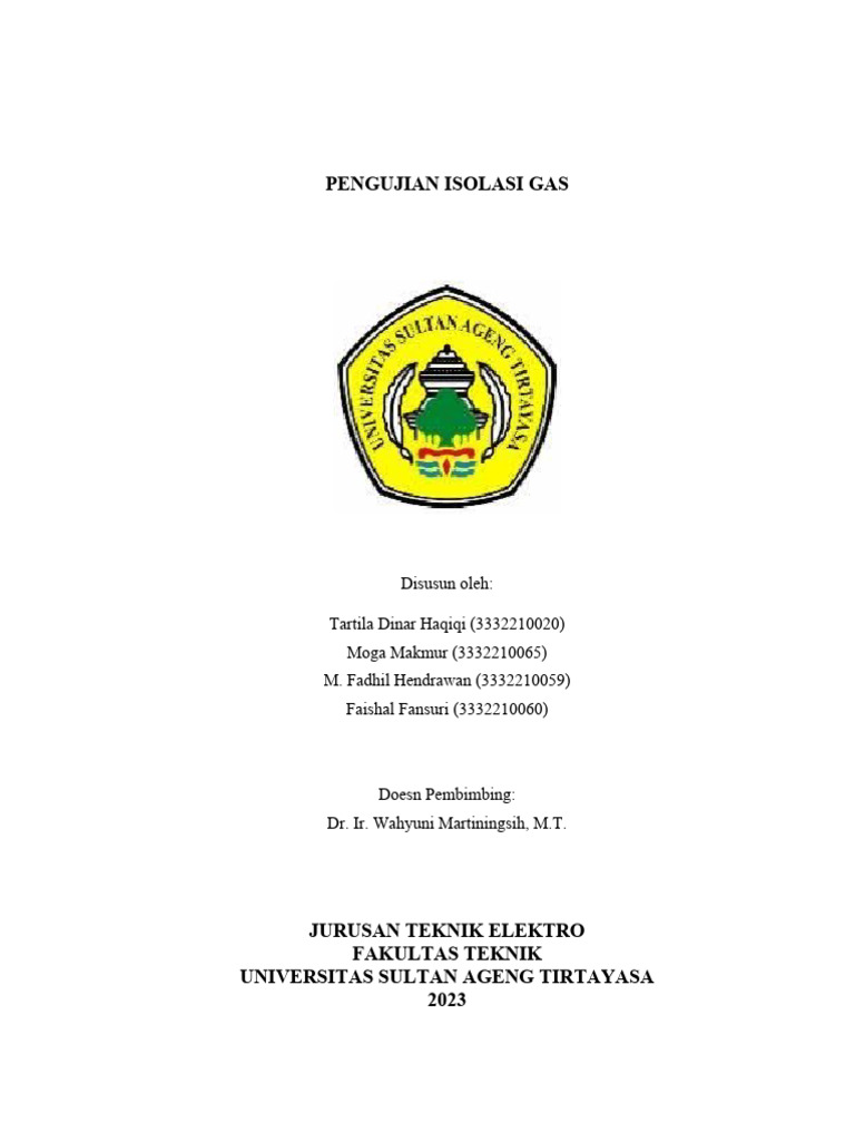 Pengujian Isolasi Gas Pada Trafo Pdf Komputer