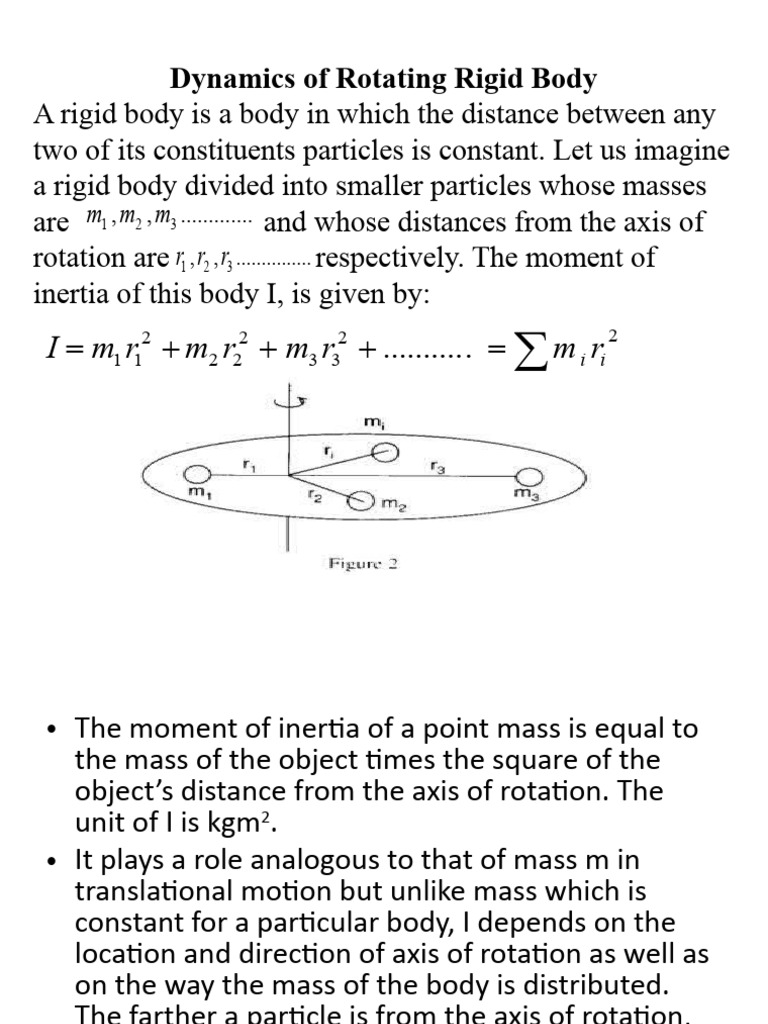 Dynamics of Rotating Rigid Body | Download Free PDF | Rotation Around A Fixed Axis | Angular ...
