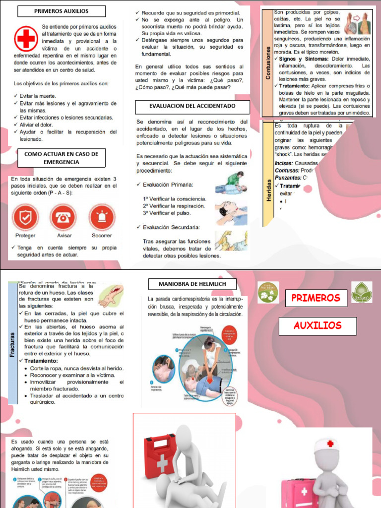 Triptico - Primeros Auxilios | PDF