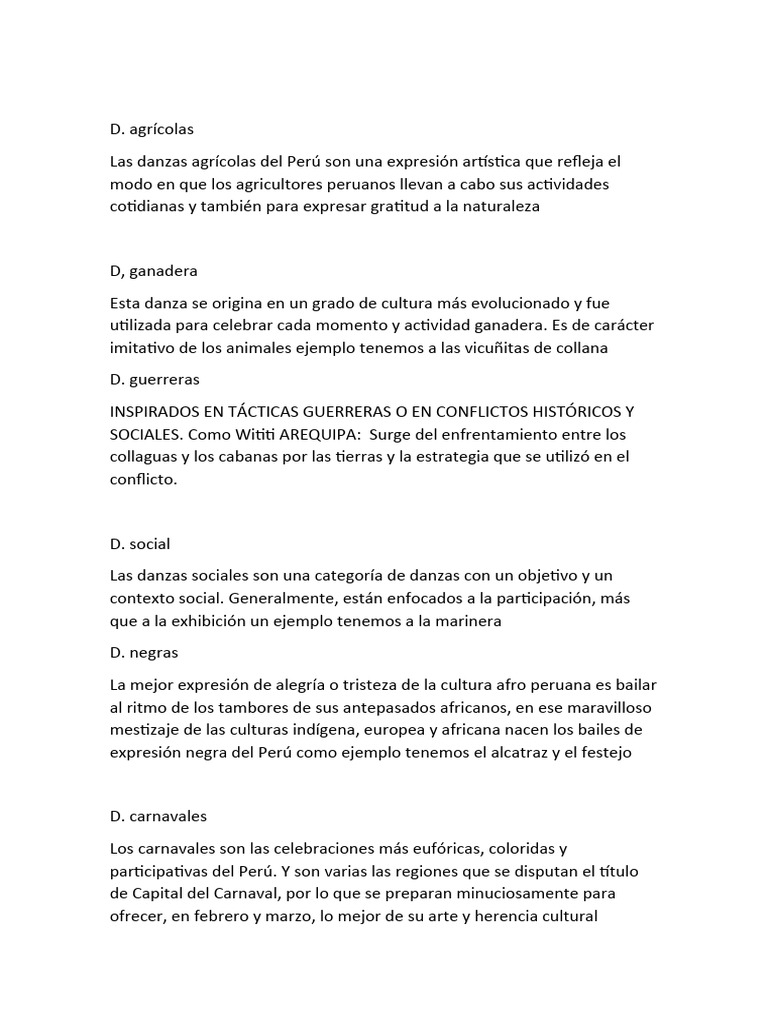 Danzas Del Peru Pdf