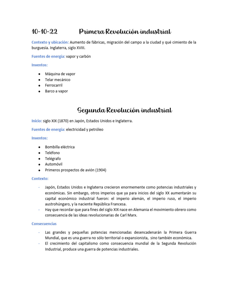 La Primera Revolucion Industrial | PDF