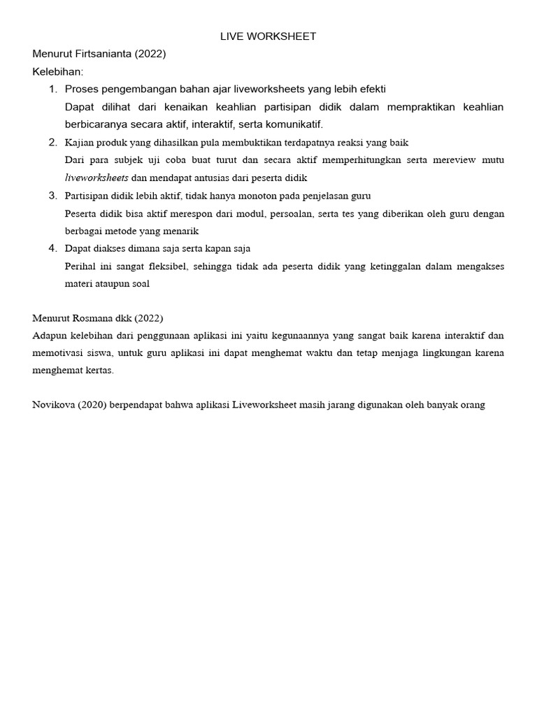 Live Worksheet | PDF | Seni
