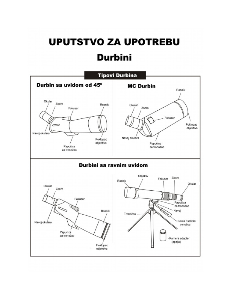 Durbini Uputstvo - SRPSKI | PDF