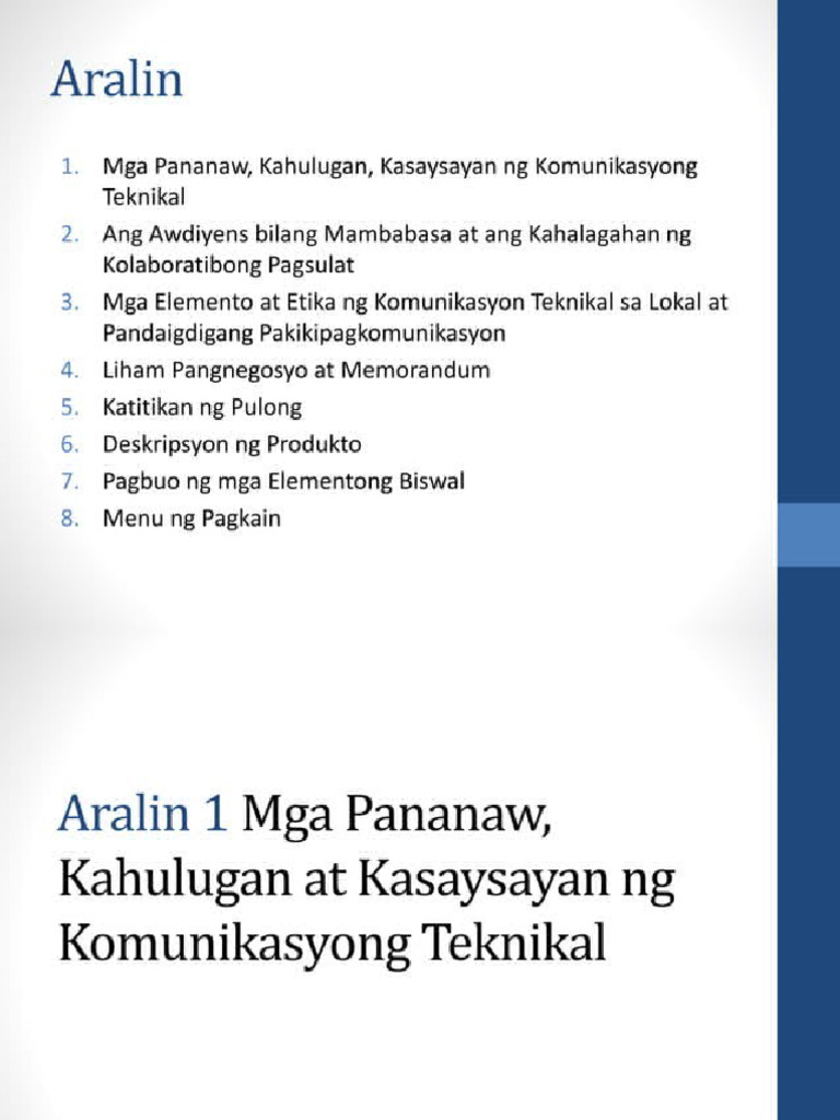 119187-Aralin 1 | PDF