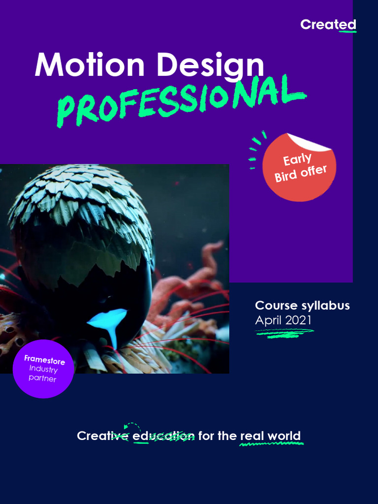 Motion Design Professional Syllabus | PDF