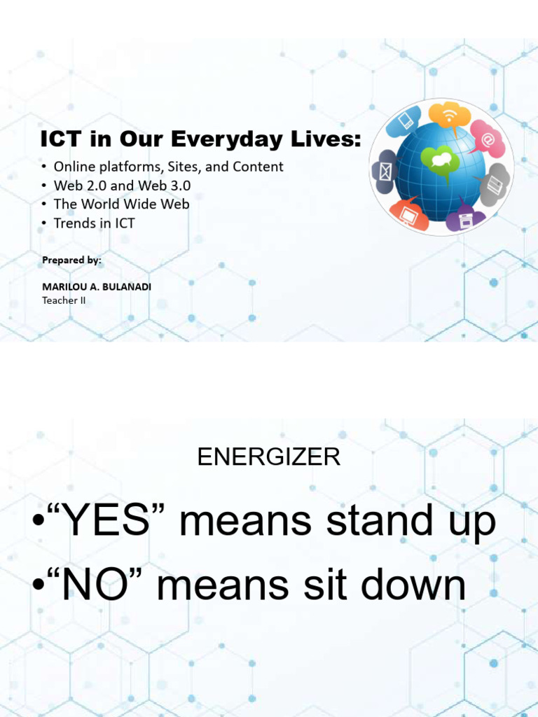 E Tech Lesson 1 | PDF | World Wide Web | Internet & Web