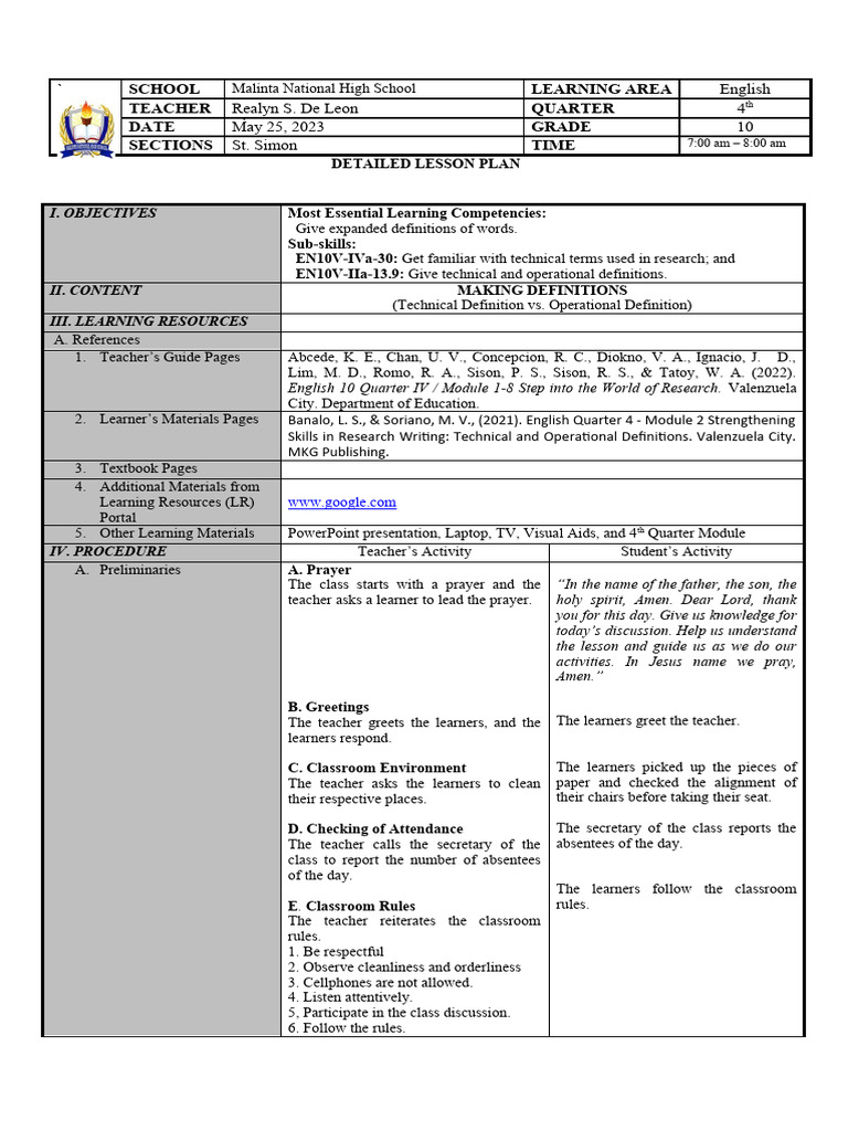 FINAL-DEMO-DLP Edited | PDF | Learning | Methodology