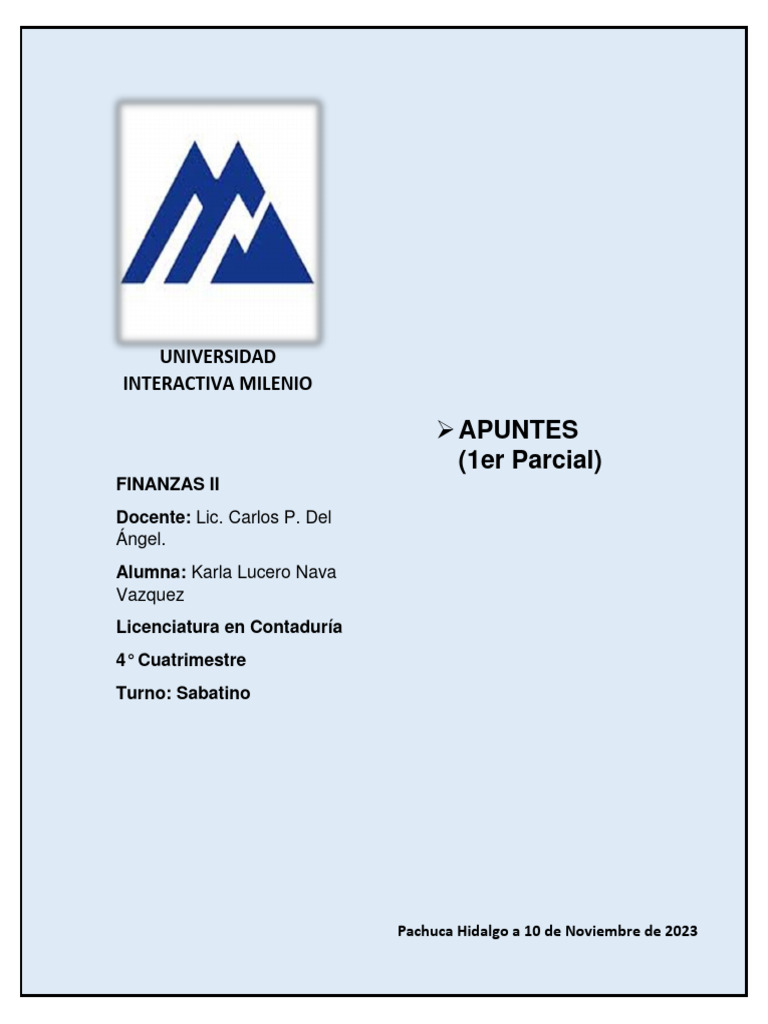 Finanzas II | PDF | Contabilidad | Estado financiero